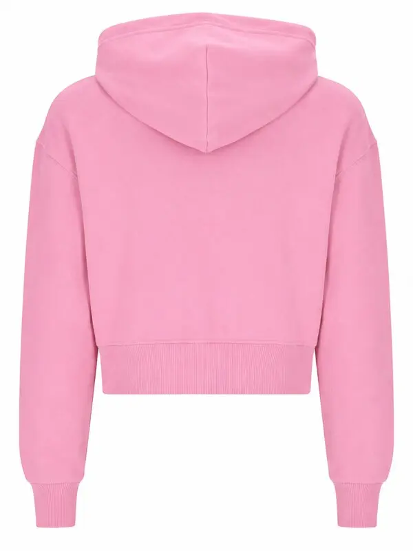 Versace Felpa Cropped Con Logo
