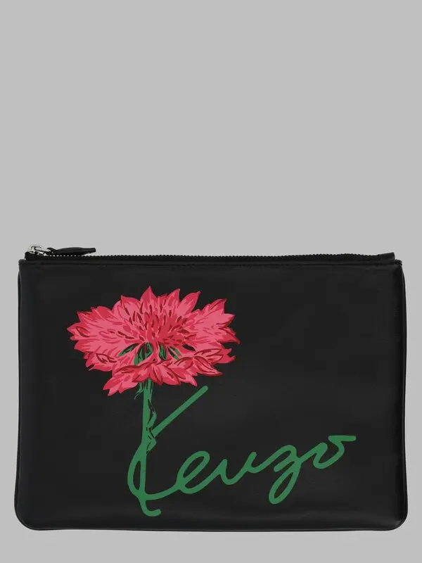Kenzo Tulip" Pouch In Leather