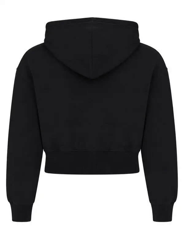 Versace Cropped Logo Hoodie