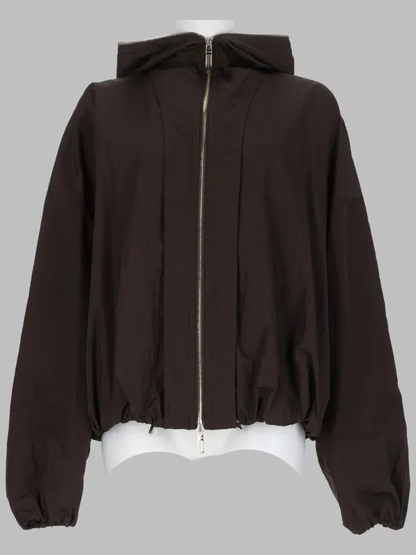 Sportmax Impermeabile Corto In Tessuto Stropicciato