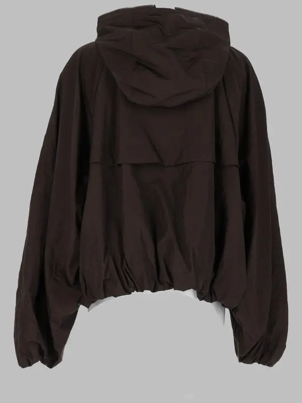 Sportmax Impermeabile Corto In Tessuto Stropicciato