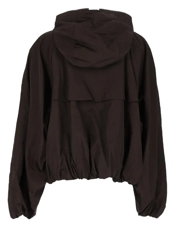 Sportmax Impermeabile Corto In Tessuto Stropicciato