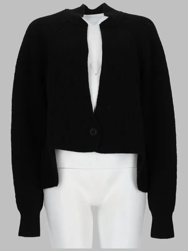 NUDE Ribbed Mini Knit Cardigan