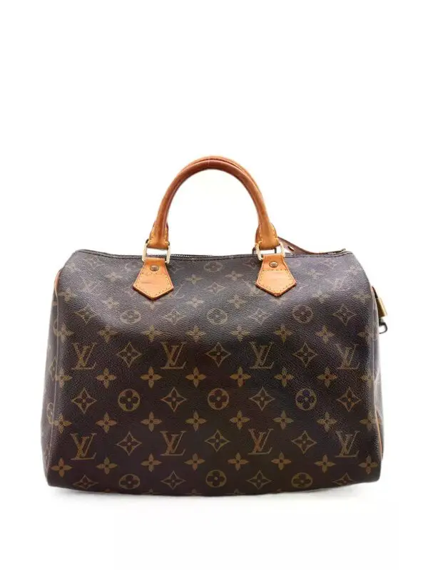 LOUIS VUITTON Speedy Handbag Monogram Canvas 30 Satchel
