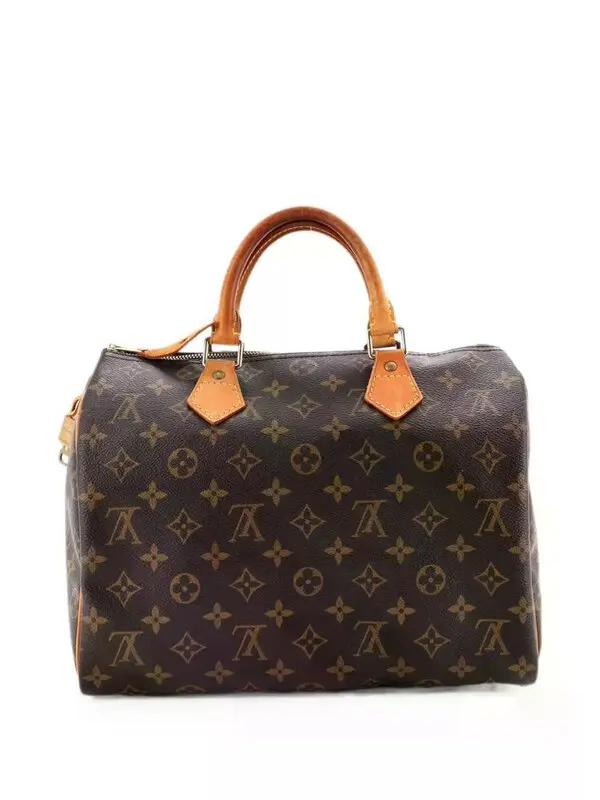 LOUIS VUITTON Speedy Handbag Monogram Canvas 30 Satchel