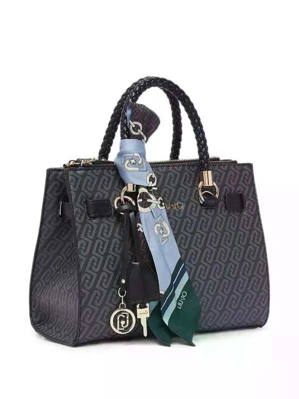 Liu Jo Small Satchel Bag With Monogram Print And Charm