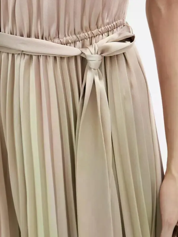 Joseph Ribkoff Pleated Belted Midi Dress