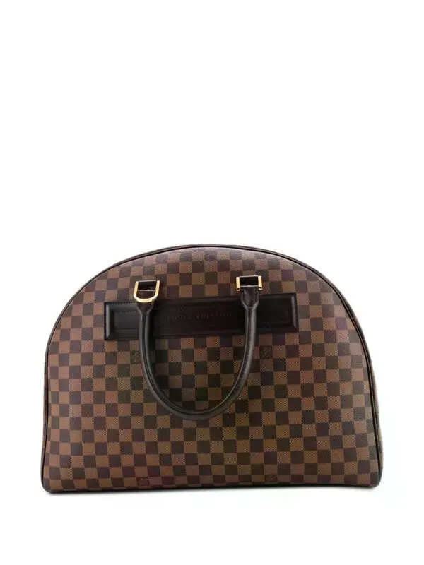 LOUIS VUITTON Nolita Handbag Damier 24 Heures Satchel - Brown