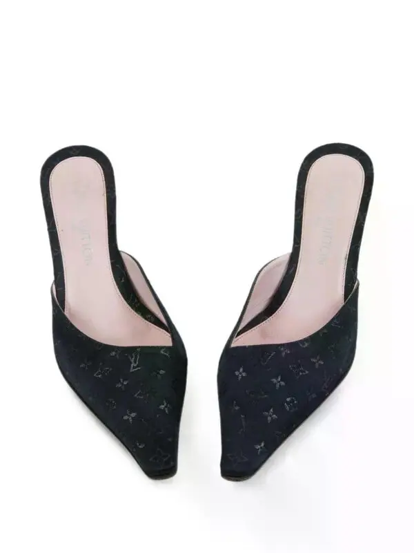 LOUIS VUITTON 2000s Monogram Canvas Mules