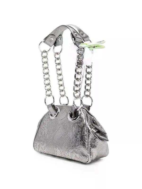 VIVIENNE WESTWOOD Orb Snakeskin-effect Shoulder Bag