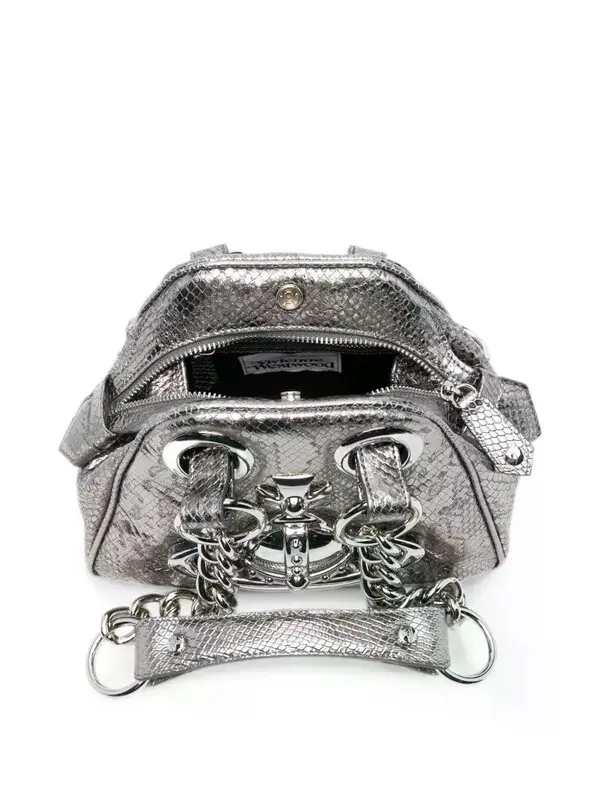 VIVIENNE WESTWOOD Orb Snakeskin-effect Shoulder Bag