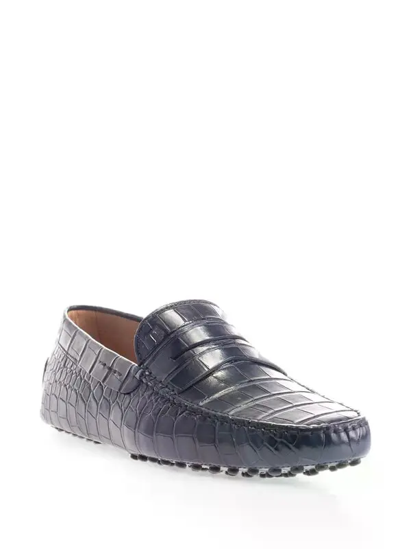 TOD'S Crocodile-effect Loafers