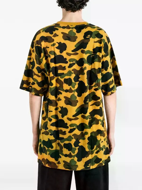 A BATHING APE Camouflage-print Logo-print T-shirt