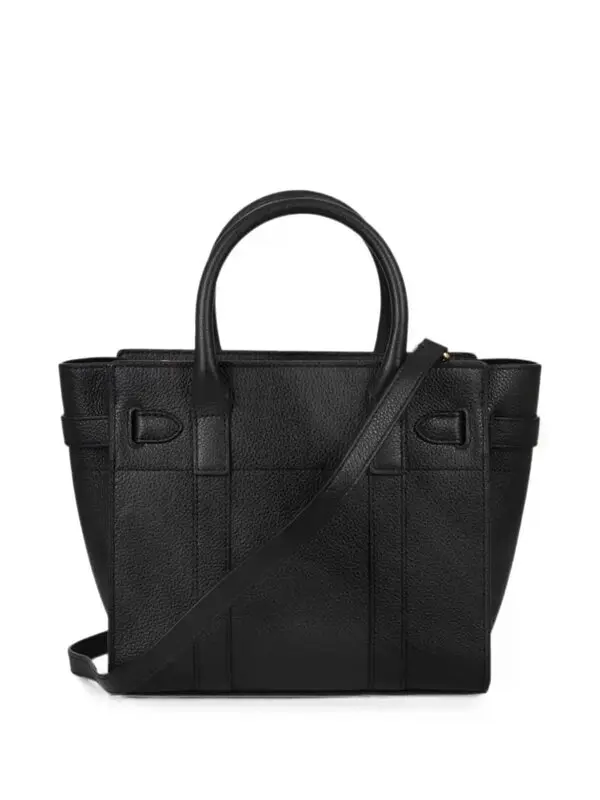 Mulberry Mini Zipped Bayswater Grained Tote Bag