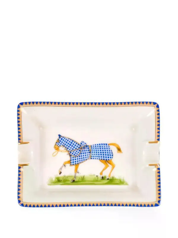 Hermès 2000s Horse Porcelain Ashtray