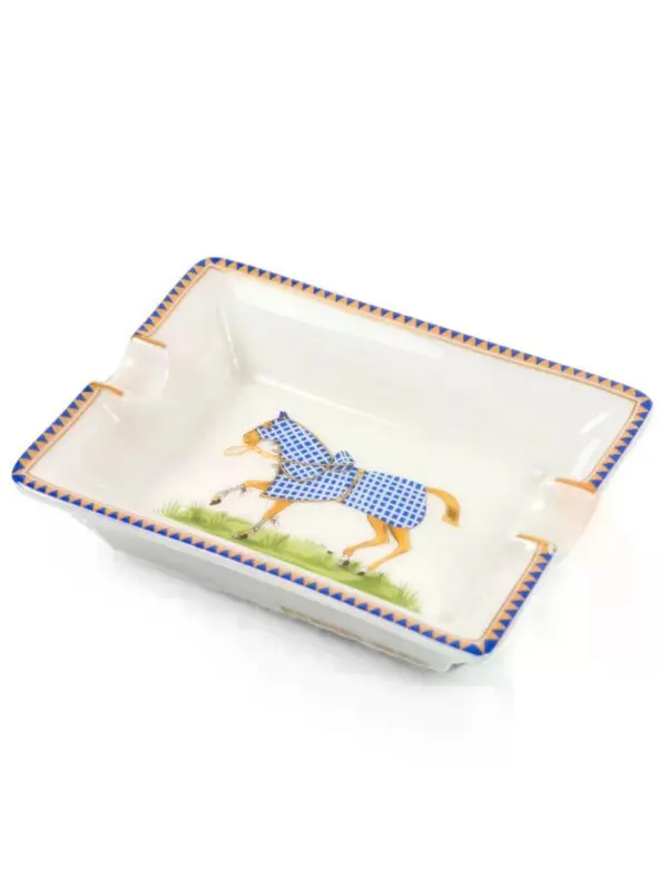 Hermès 2000s Horse Porcelain Ashtray