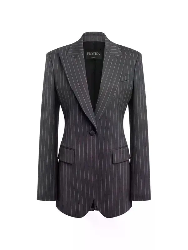 DONDUP Pinstripe-pattern Single-breasted Blazer