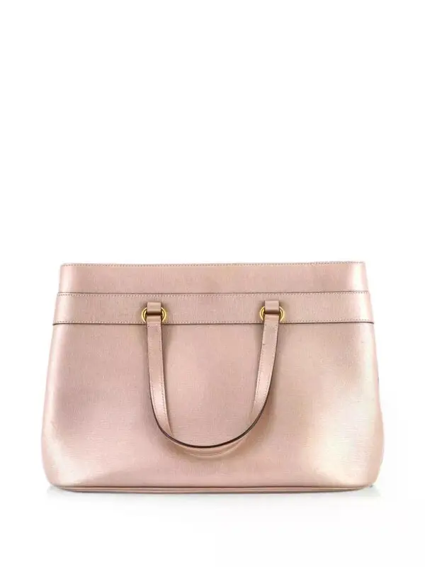 Gucci Bright Bit Convertible Leather Medium Tote Bag