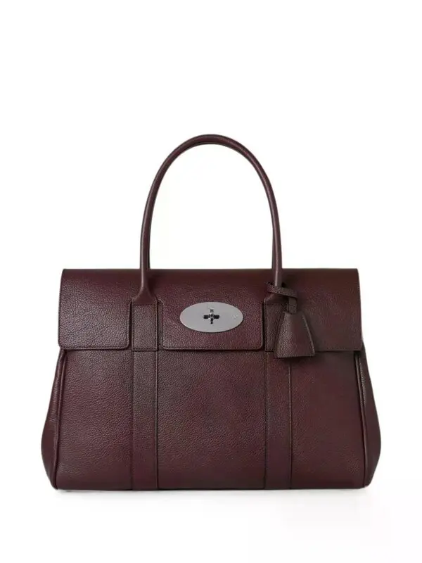 Mulberry Bayswater Grained Leather Tote Bag