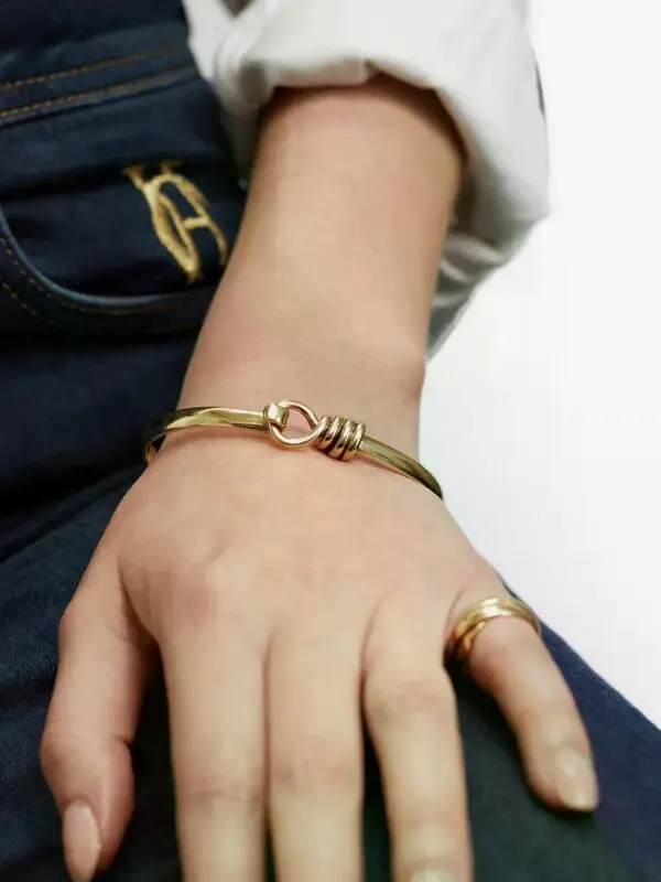 AUREE JEWELLERY Bayswater Rope Bangle - Gold