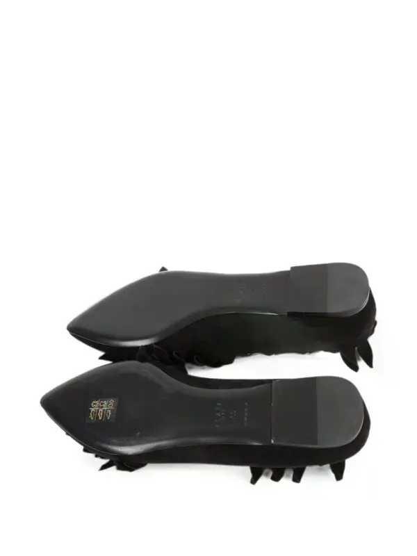 Alaïa Circa 2020s Petal-detail Ballet Flats