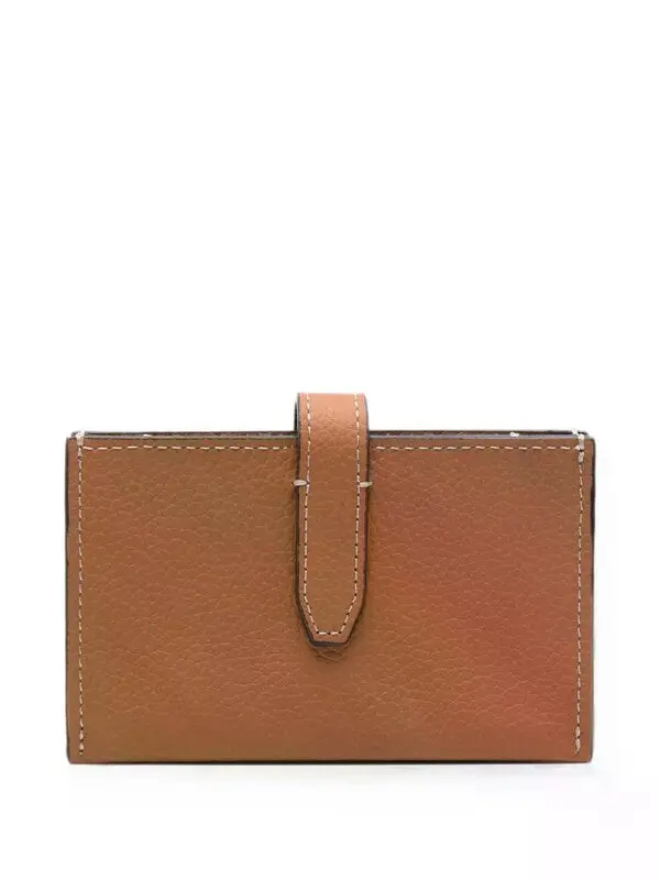 TOD'S T Timeless Leather Wallet - Brown