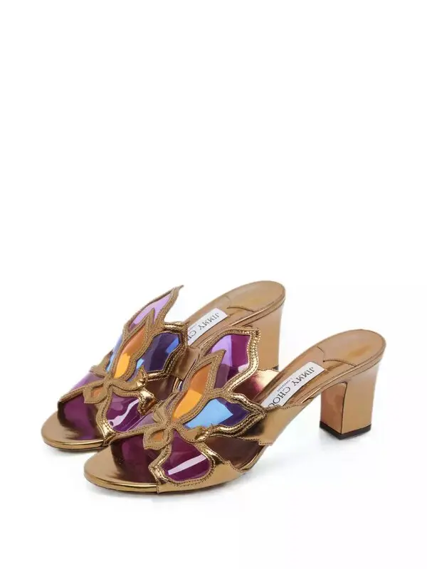 JIMMY CHOO Panelled Block-heel Mules