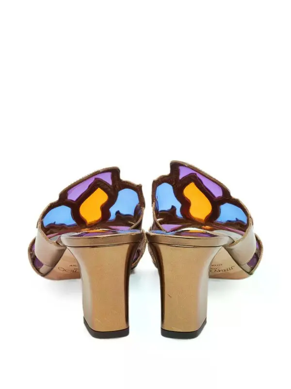 JIMMY CHOO Panelled Block-heel Mules
