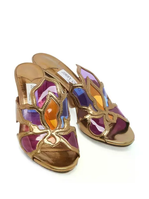 JIMMY CHOO Panelled Block-heel Mules