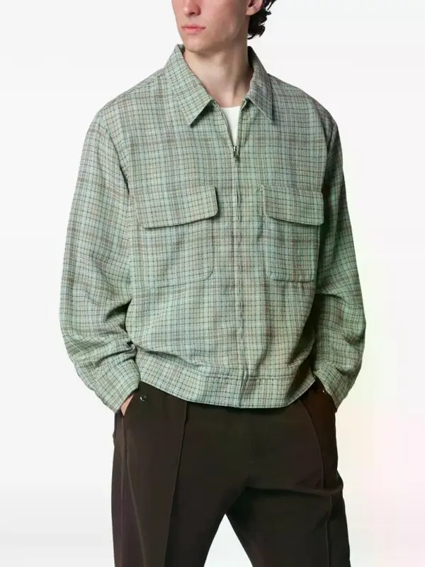 Needles Check-pattern Zip-up Jacket