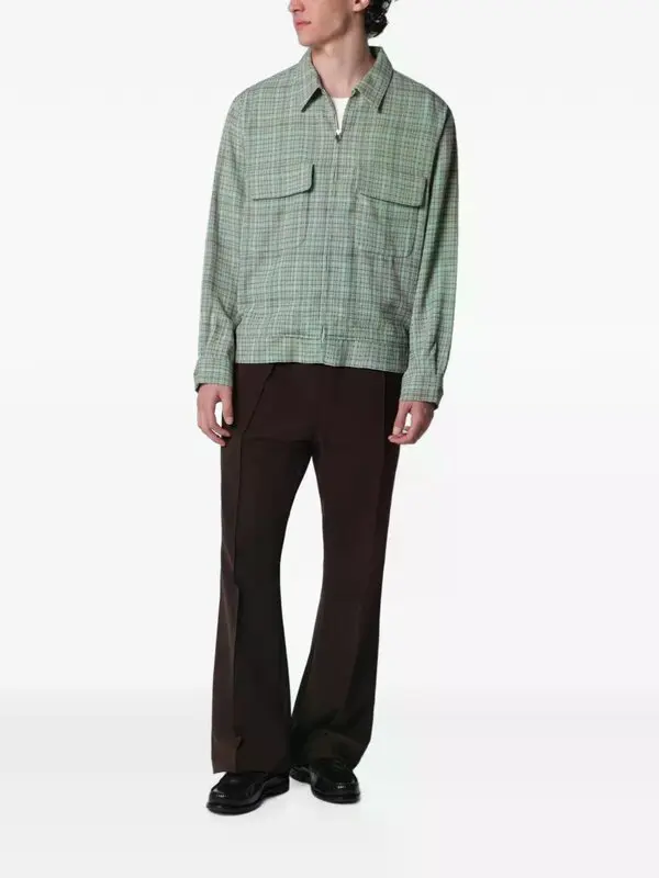 Needles Check-pattern Zip-up Jacket