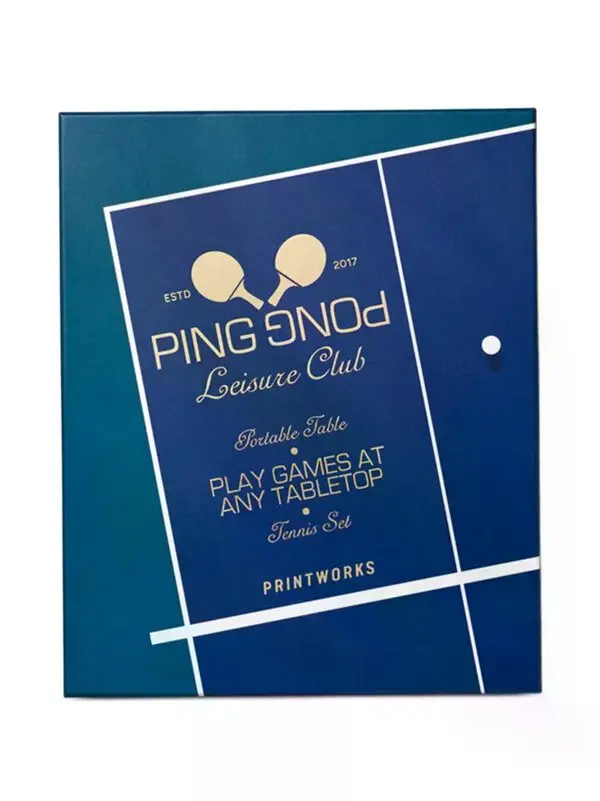 PRINTWORKS Portable Table Tennis Set - Blue
