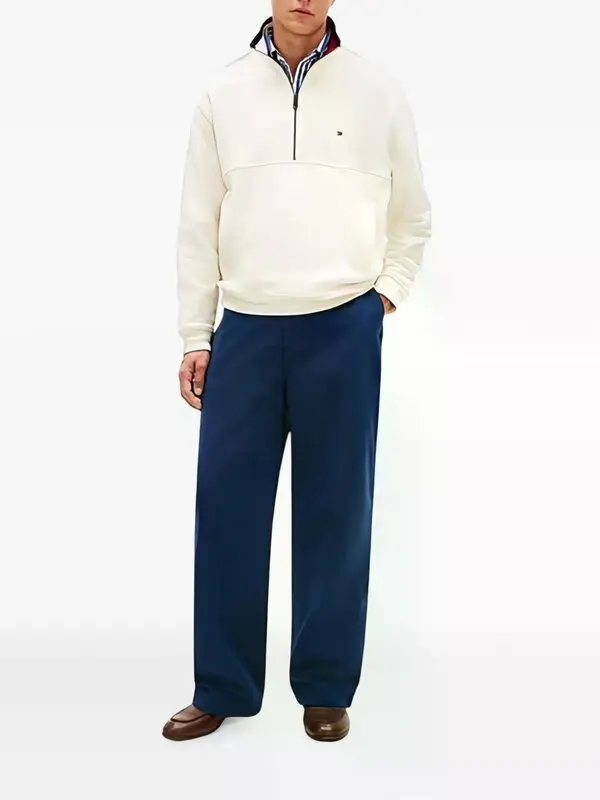 Tommy Hilfiger Quarter-zip Flag Detail Sweater