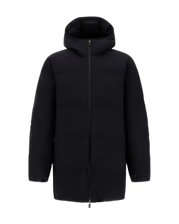 Herno Hooded Long Puffer Coat - Nero