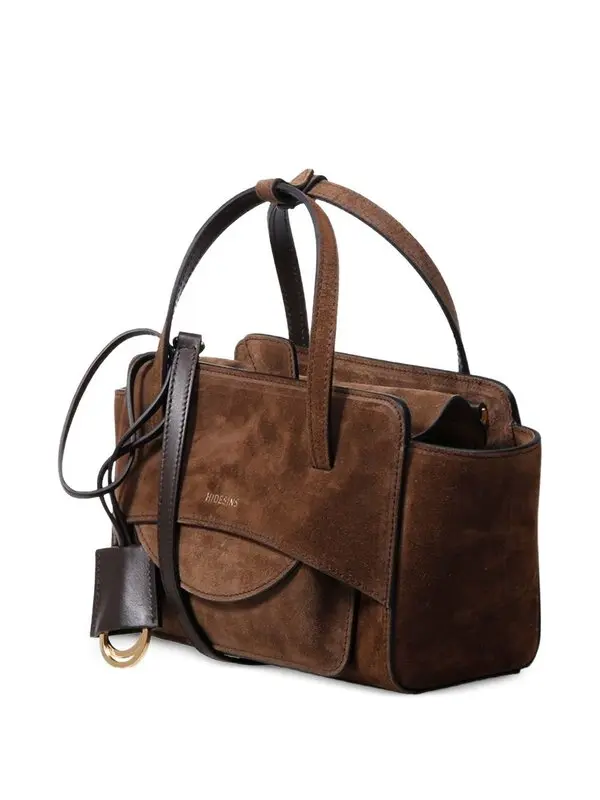 HIDESINS Flap Small Leather Tote Bag
