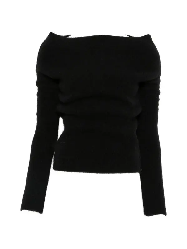 Rick Owens Alpaca Blend Turtleneck Sweater - Nero