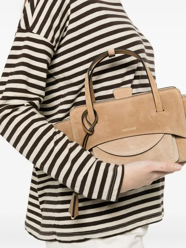HIDESINS Flap Small Leather Tote Bag