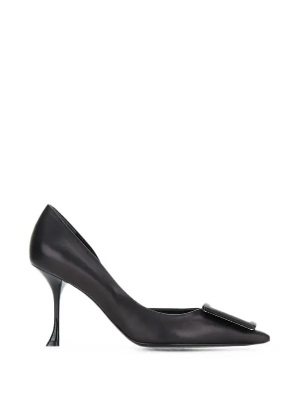 ROGER VIVIER Viv Ville Leather Pumps - Black
