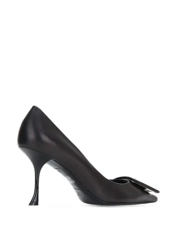 ROGER VIVIER Viv Ville Leather Pumps - Black