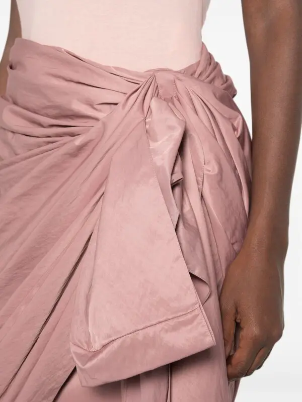 Chloé Draped Silk Mini Skirt - Pink