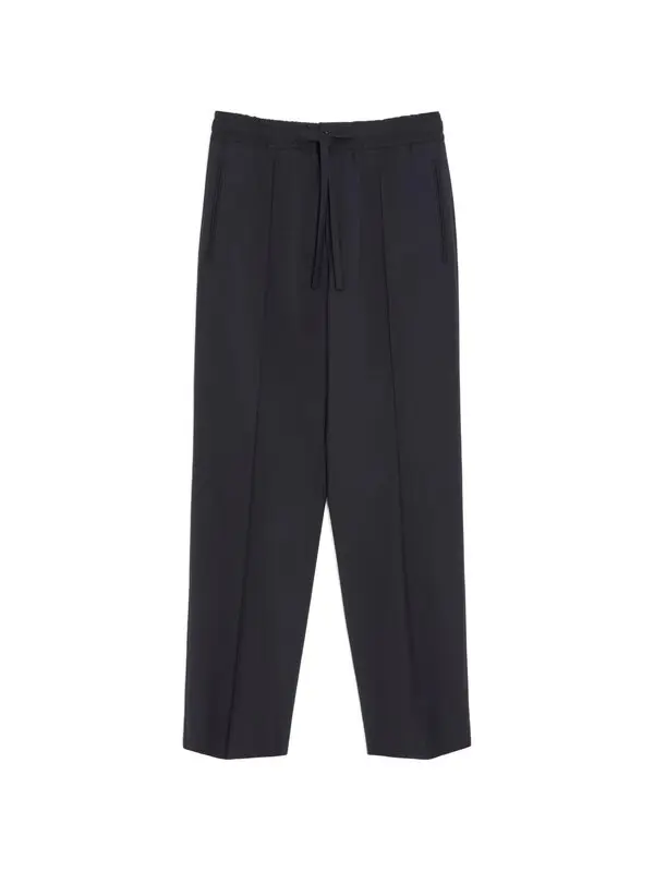 Valentino Garavani Mohair Wool Tailored Trousers - Blu