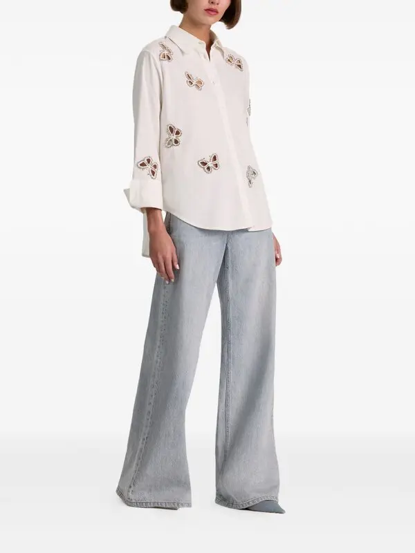 Alice + Olivia Finely Embellished Shirt