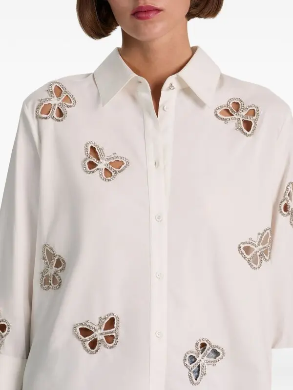 Alice + Olivia Finely Embellished Shirt