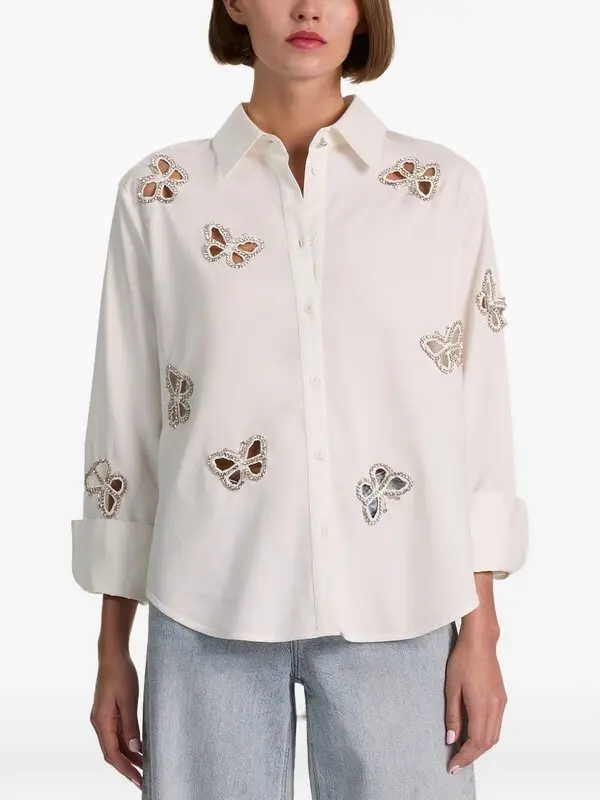 Alice + Olivia Finely Embellished Shirt