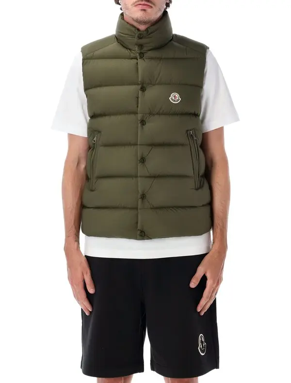 Moncler Quilted Down Vest - Verde