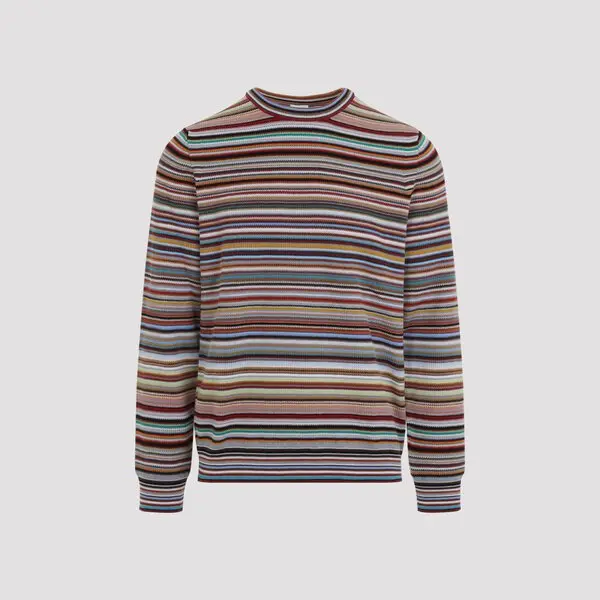 Paul Smith Striped Cotton Crewneck Sweater - Multicolour