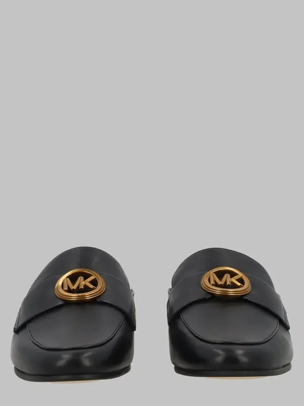 Michael Kors Leather Logo Loafers