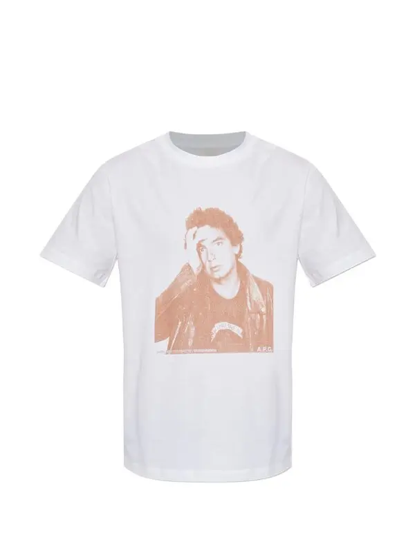 A.p.c. Crewneck T-shirt With Front Print