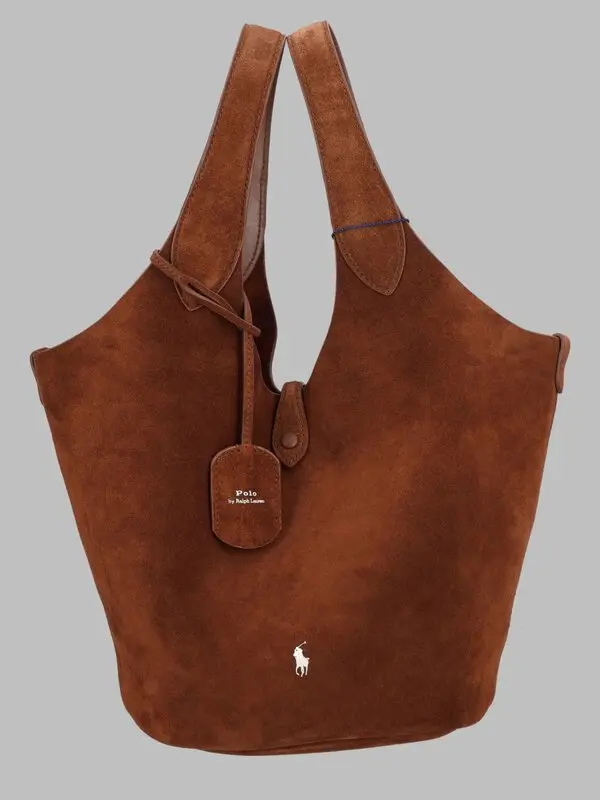 Polo Ralph Lauren Suede Tote Bag - Brown