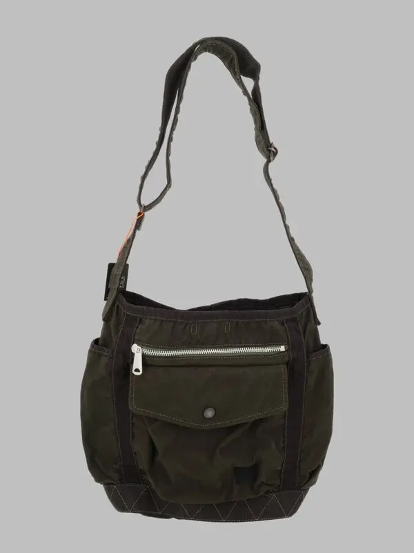 PORTER-YOSHIDA & CO Nylon-cotton Shoulder Bag - Green